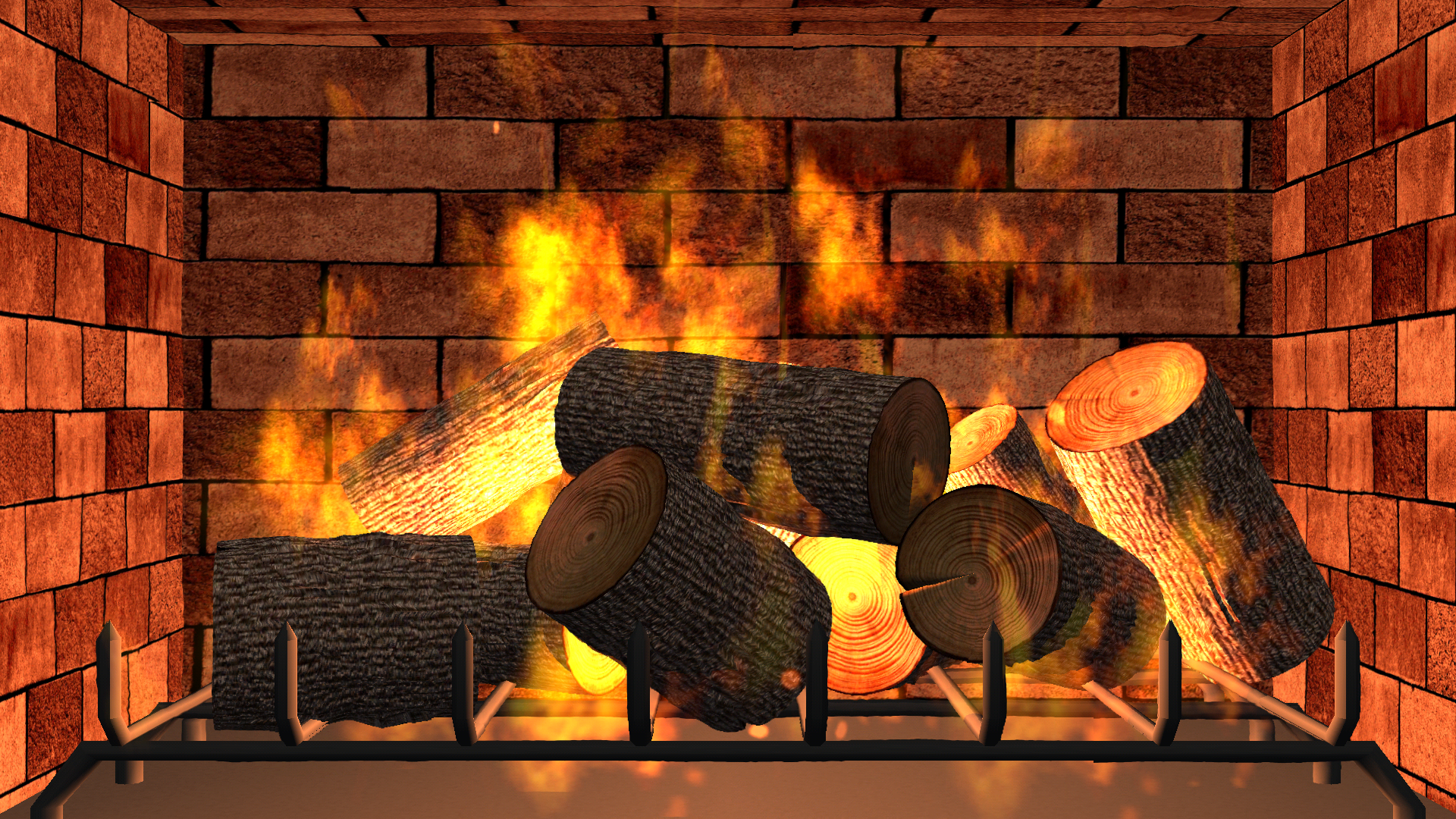 Eternal Fire - Free interactive 3D fireplace simulation - TMSOFT